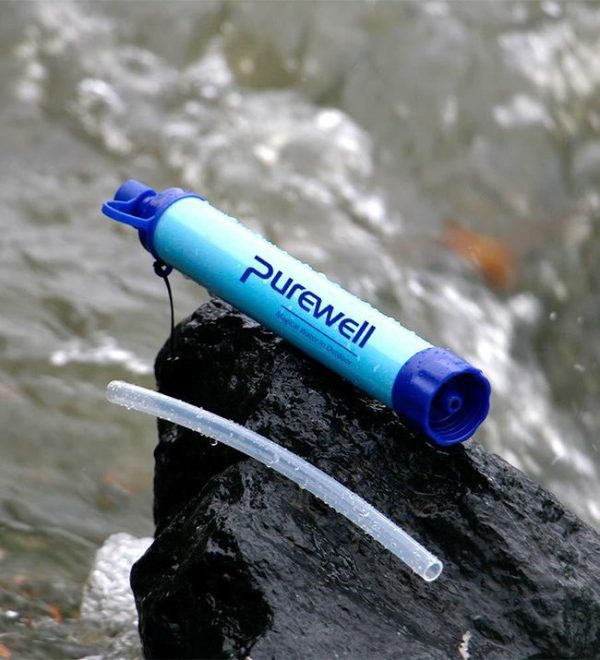 Purewell K8625 Water Filter Straw - Personal Outdoor Water Purification ...