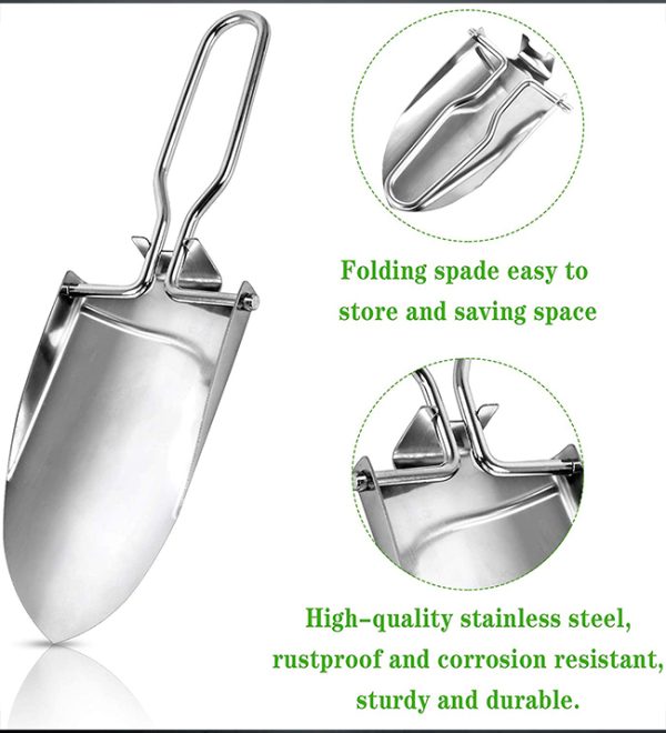 Compact Stainless Steel Camping Shovel / Trowel - VOLANS