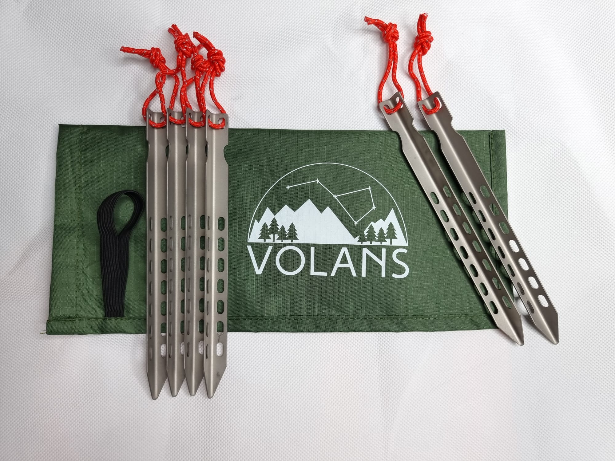 Titanium tent pegs | V-shaped - VOLANS