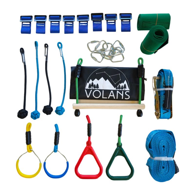 Ninja slackline Obstacle Course - Bushbaby | Including 10 attachments ...