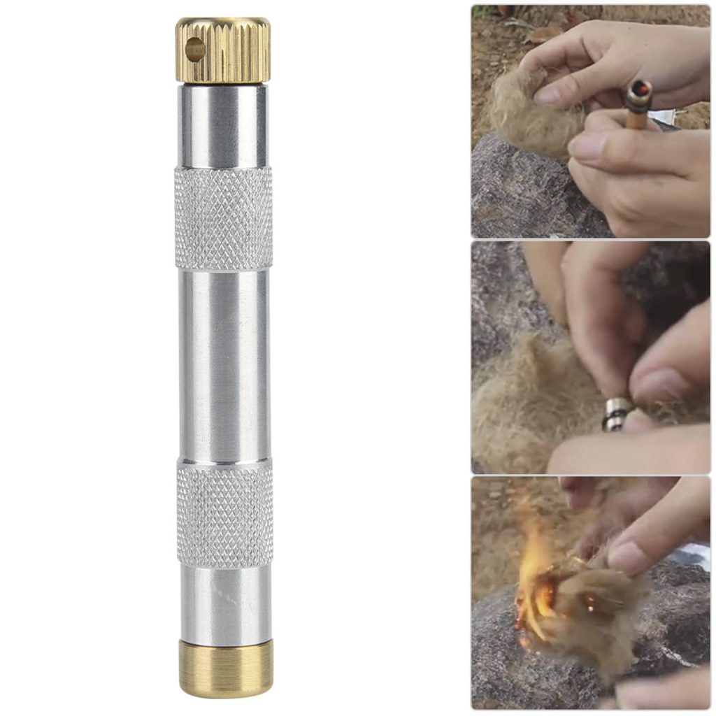 Fire Piston Combo in Tin - Complete Bushcraft Fire-Making Set including ...