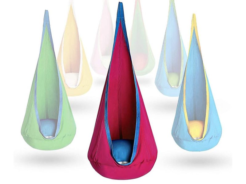 Cotton Canvas Kids Pod Swing - Sensory Pod for kids | Kids Hanging ...