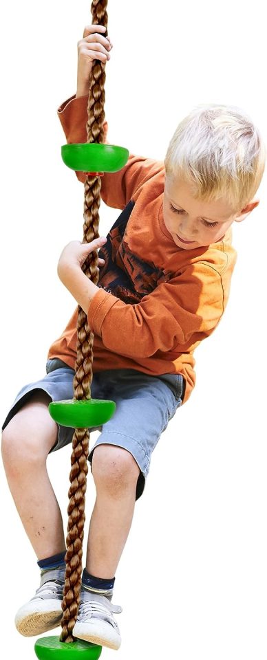 Tree Climbing Swing Rope – Multicolor Disc Swing for Kids - VOLANS
