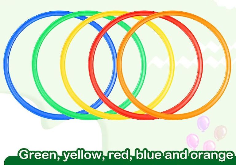 10-Pack Agility Rings for Sport - 30cm Rings in 4 Colours - VOLANS