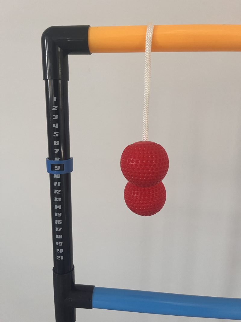 Premium Ladder Toss Game Set with 6 weighted Bolos & 2 Ladders ...