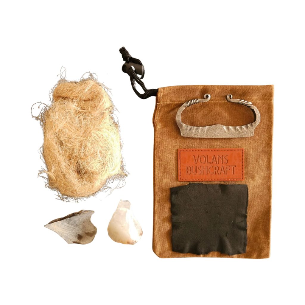 Volans Hand forged High Carbon Steel Striker & Flint set - VOLANS