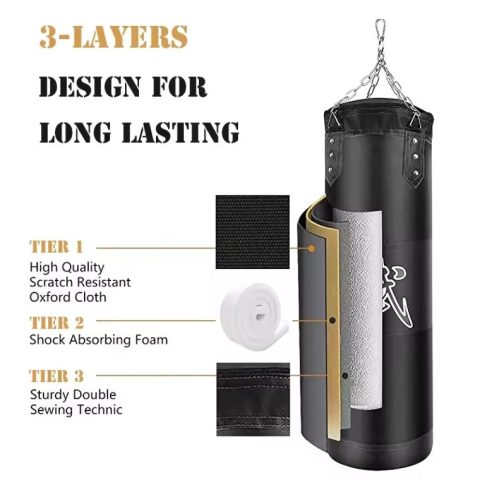 Kids & Youth Boxing Bag Set with Gloves – Unfilled Beginner Punching ...