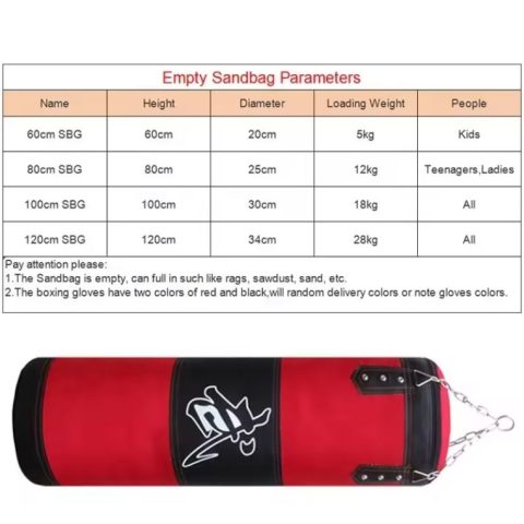 Kids & Youth Boxing Bag Set with Gloves – Unfilled Beginner Punching ...