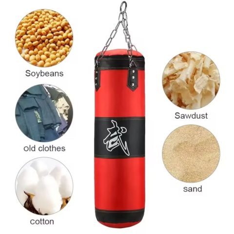 Kids & Youth Boxing Bag Set with Gloves – Unfilled Beginner Punching ...