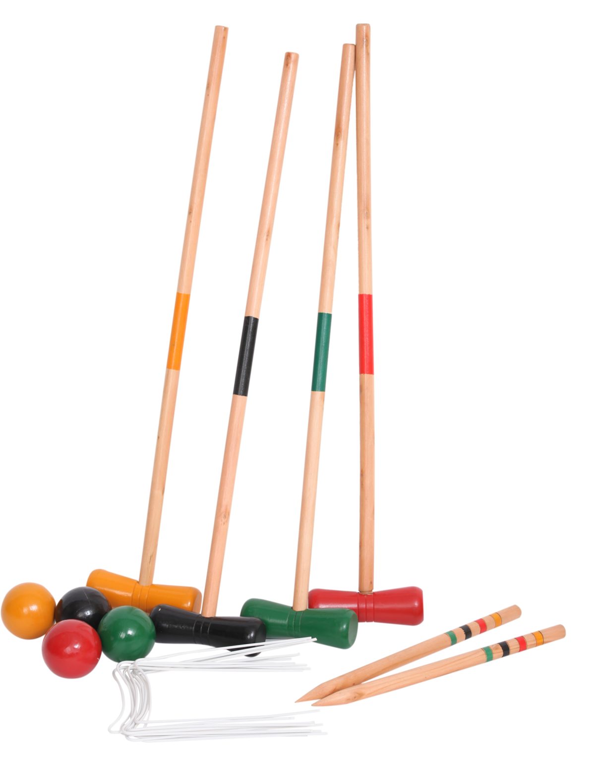 Wooden Croquet Set for 4 Players – Classic Backyard Lawn Game - VOLANS