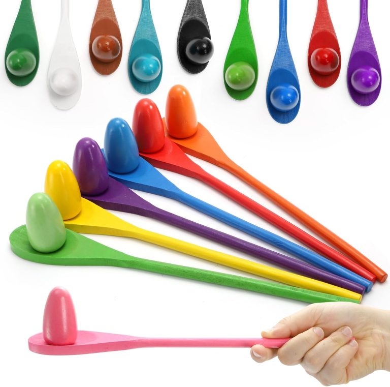 Volans Egg and Spoon Race Game Set: Carnival Fun for 12 Players! - VOLANS