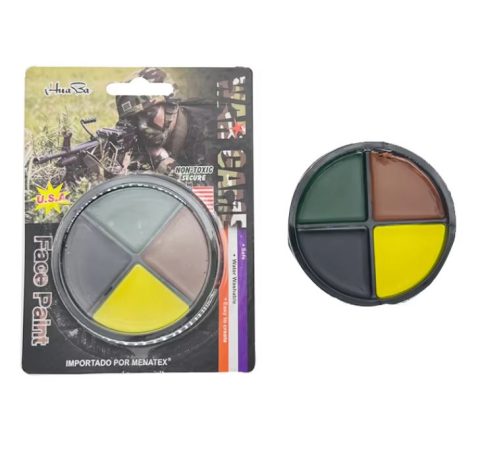 4 Colour Camouflage Face Paint Kit – Oil Based Camo Paint for Hunting ...