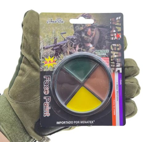 4 Colour Camouflage Face Paint Kit – Oil Based Camo Paint for Hunting ...